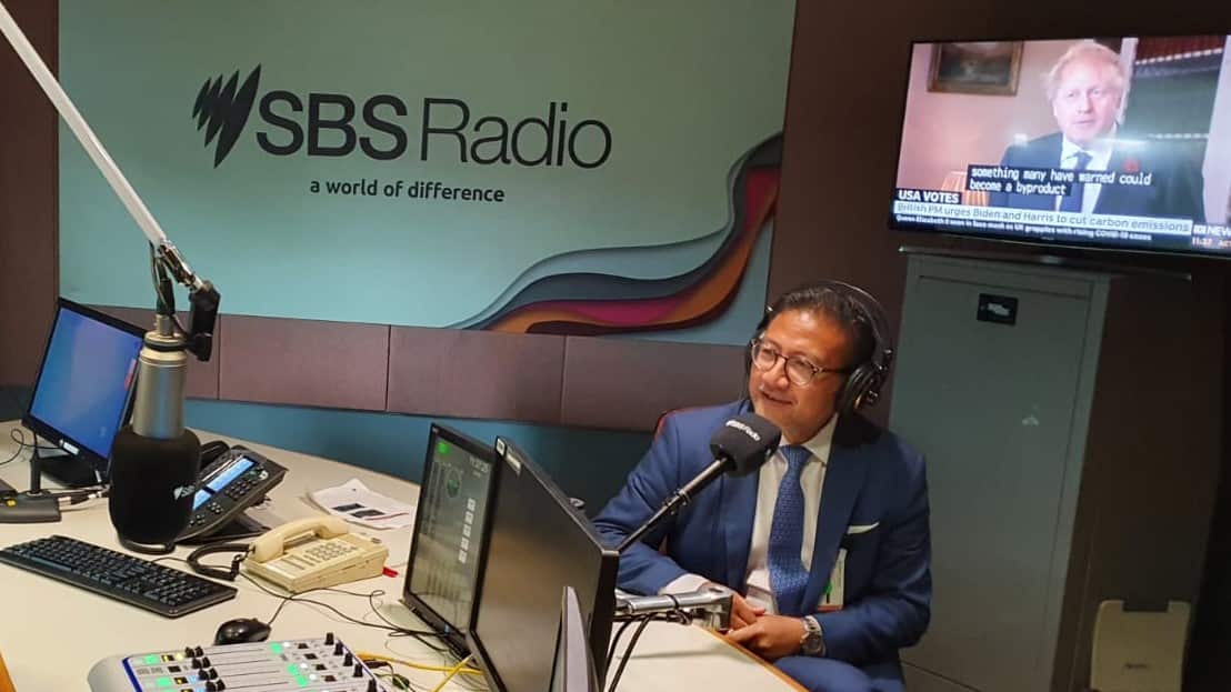The visit of the Indonesian Ambassador to Australia HE Mr. Kristiarto Legowo to SBS | SBS Indonesian