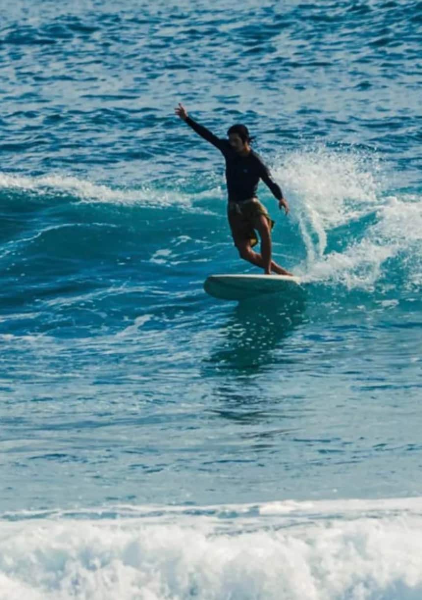 Masami was so 'obsessed' with surfing in Japan that he moved to Byron Bay to make surfboards ...
